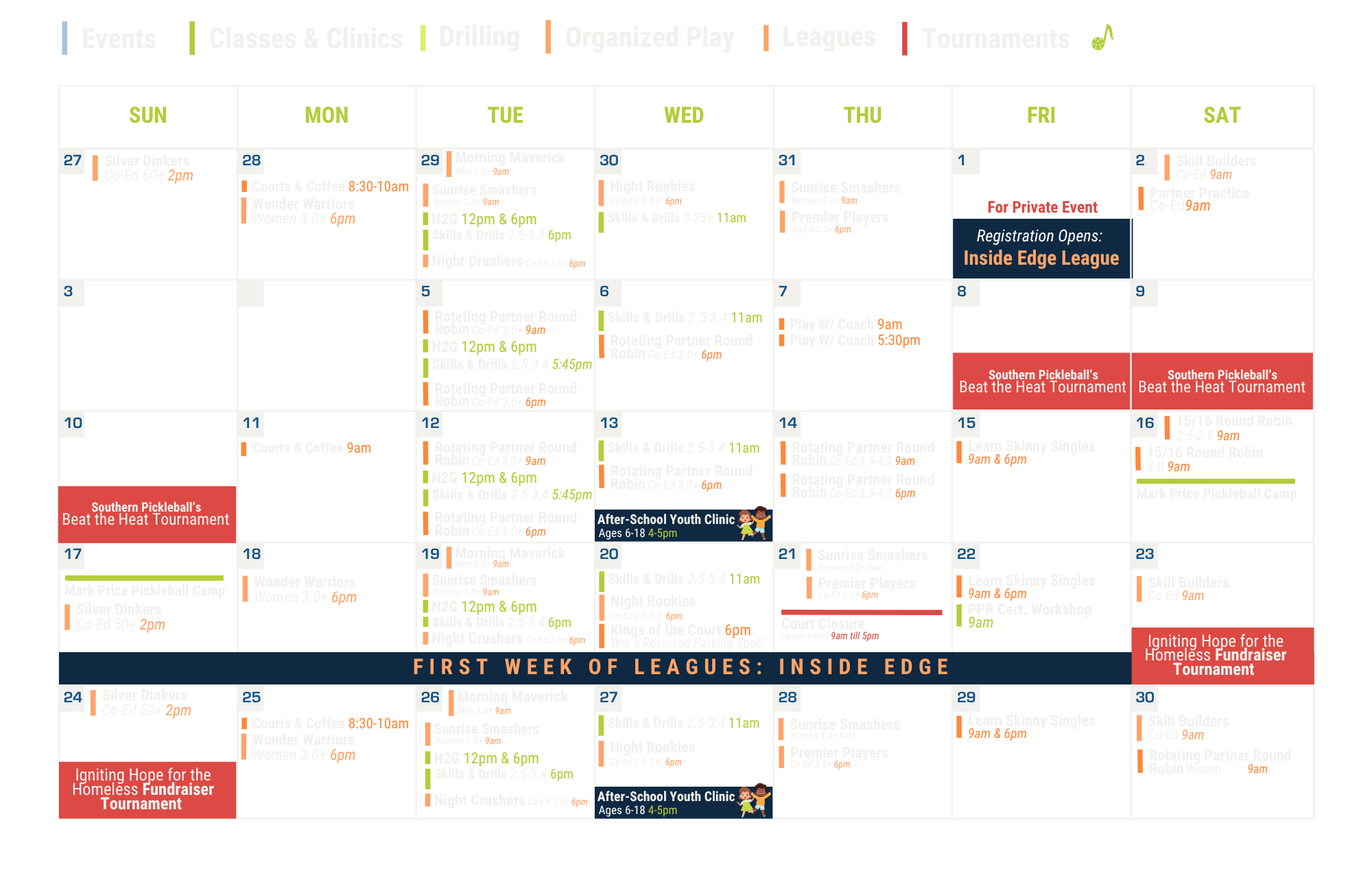 Events - Rhythm and Rally Sports and Events